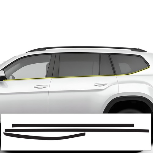Fits Volkswagen Atlas 2018-2025 Side Window Chrome Delete Decal ...