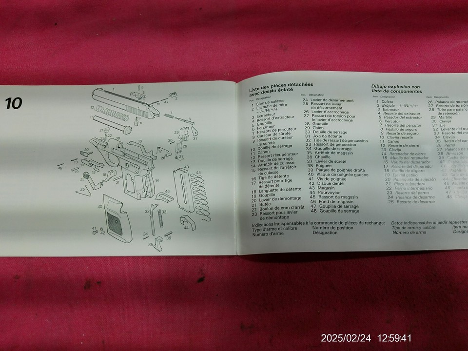 SIG SAUER P230 ORIGINAL OWNER'S Manual ALL CAL. 380, .32, 9MM ULTRA ...