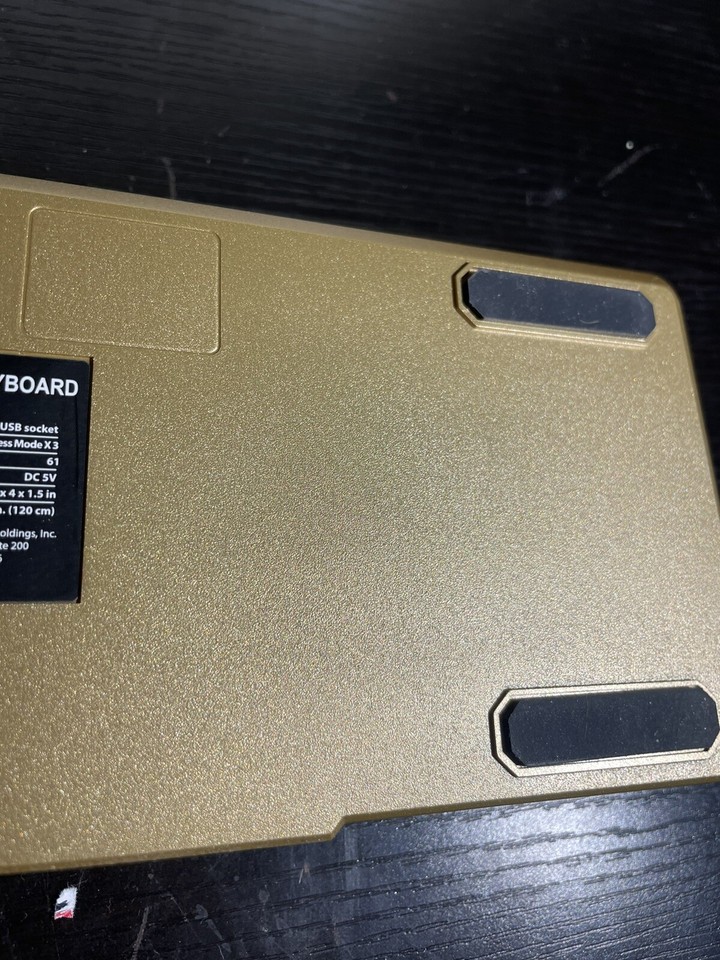 *UBER RARE* Bugha Limited Edition gold RGB Gaming 60% Keyboard | eBay