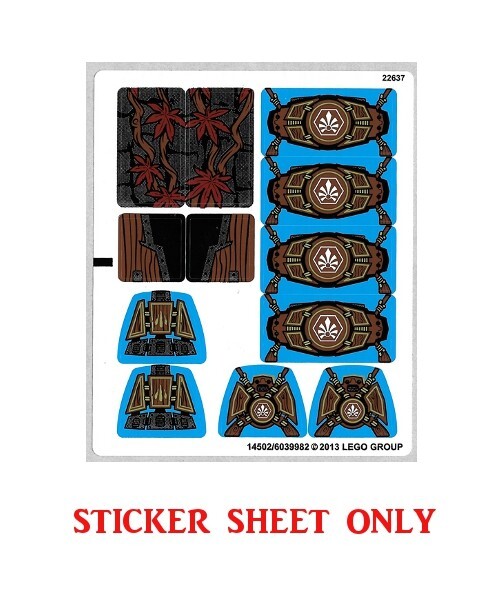 LEGO 70008 - Legends of Chima - Gorzan's Gorilla Striker - STICKER ...