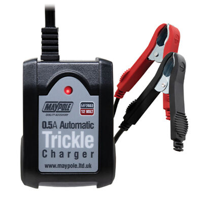 Maypole 0.5A 12V DC Automatic Trickle Battery Charger Maintenance 1.5m ...