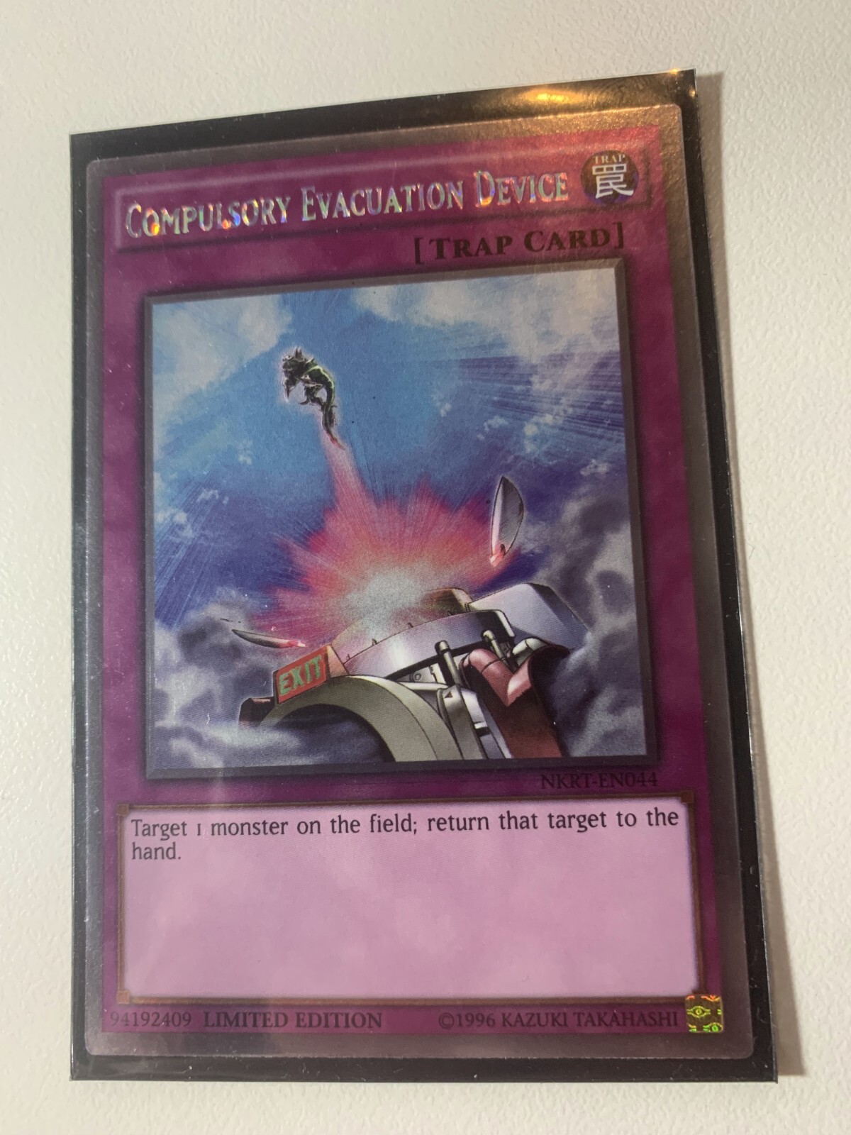 Yugioh VLP Compulsory Evacuation Device NKRT-EN044 Platinum Rare | eBay ...