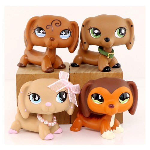 LPS Dachshund Set 4x #909 #675 #640 Kids Gift lps Toy Collect Figure ...