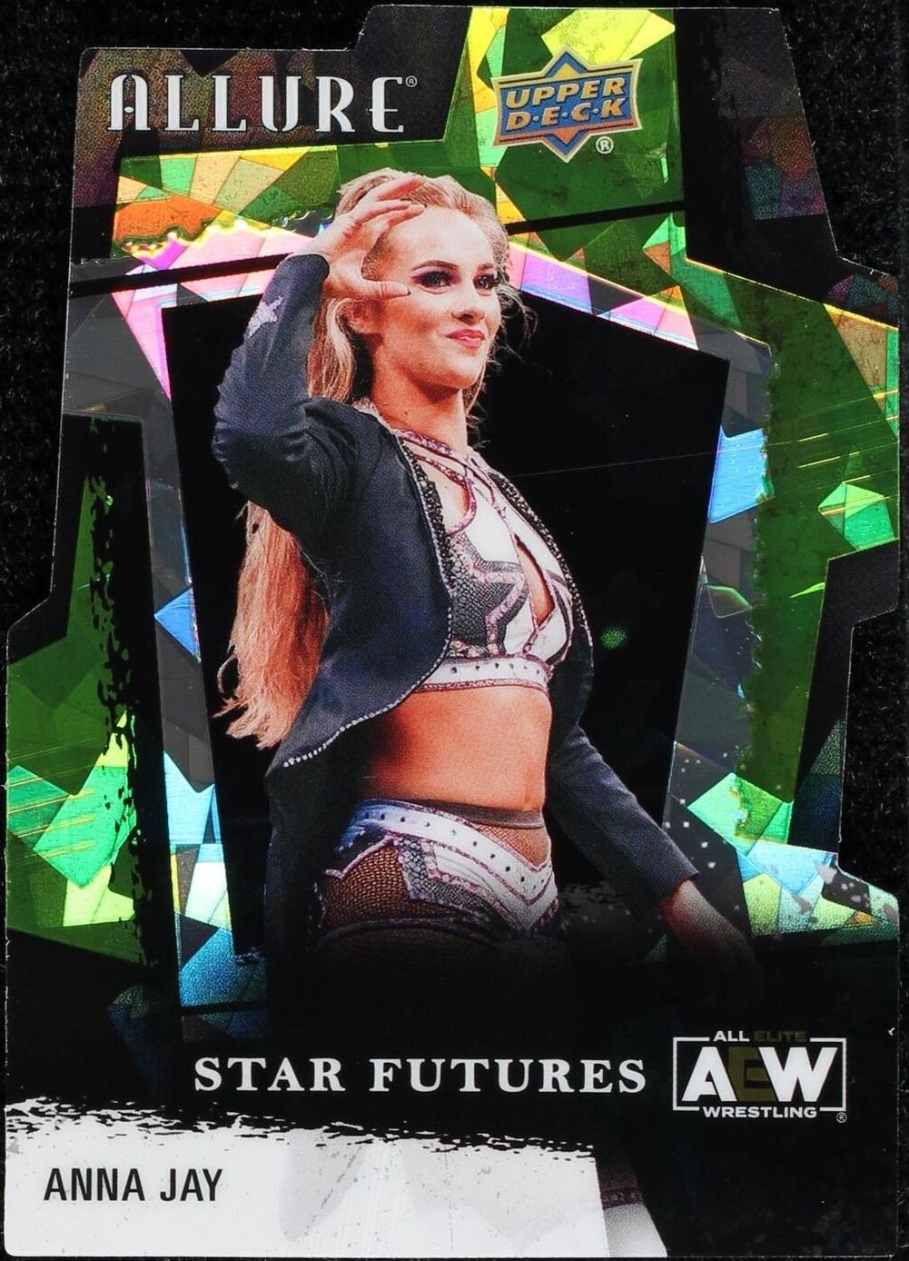 2022 Upper Deck Allure AEW - Star Futures Anna Jay #136 Green Rainbow ...
