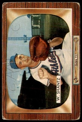 1955 BOWMAN BILLY SHANTZ 175 POOR RC BASEBALL KANSAS CITY ATHLETICS | eBay