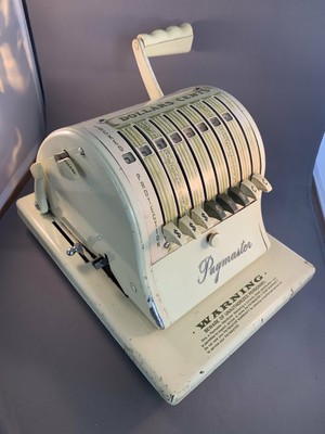 Vintage Paymaster Series S-1000 Check Writer 8 Column Stamper Machine ...