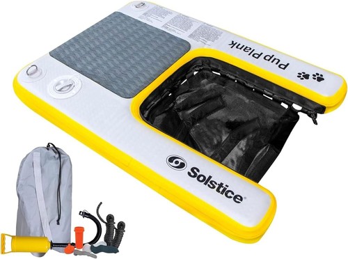 Inflatable Pup Plank Mini Dog Ramp Water Float Ladder Step for Fishing ...