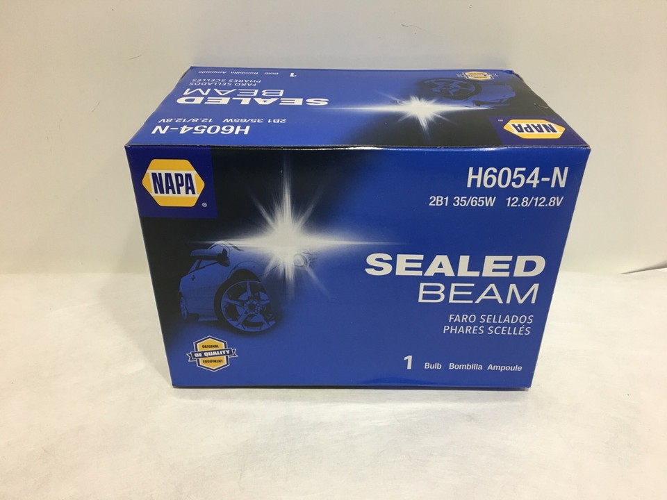 Halogen Headlight Bulb H6054 Headlamp NAPA H6054-N Rectangular Sealed ...