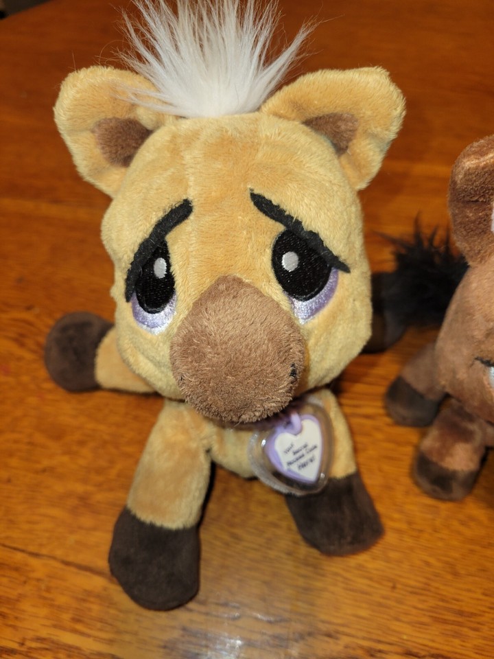 Rescue Pets My epets.com: 2- HORSE 6.5" Plush Green Heart Tag 21D ...