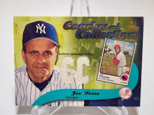 Joe Torre 2002 Topps Coaches Collection Game-Worn Jersey Card SP | eBay