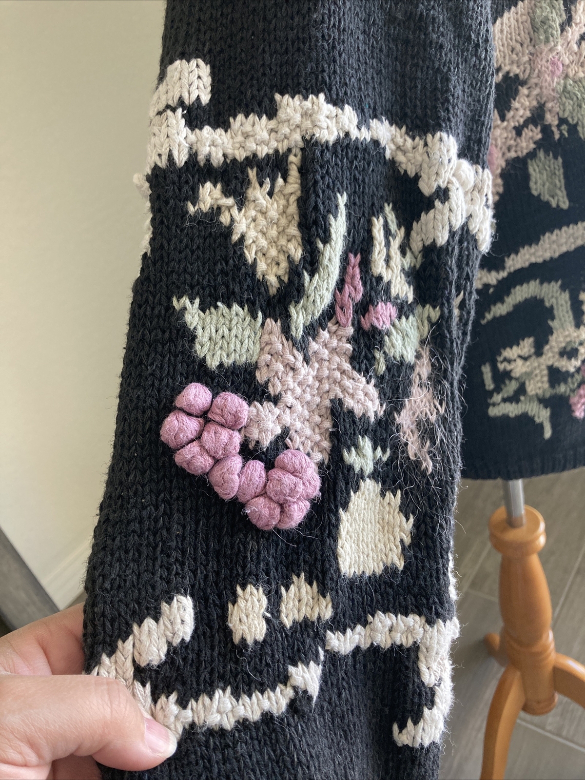 Vintage Jennifer Reed Knitted Sweater Medium 3D 1980’s - Gem