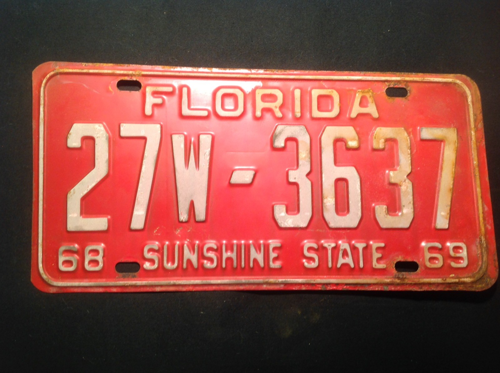 Florida License Plate 1968 1969 Highlands County #3637 | eBay