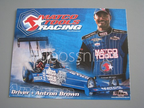 ANTRON BROWN 2009 MATCO TOOLS TOP FUEL DRAGSTER 8x10 NHRA DRAG RACING ...