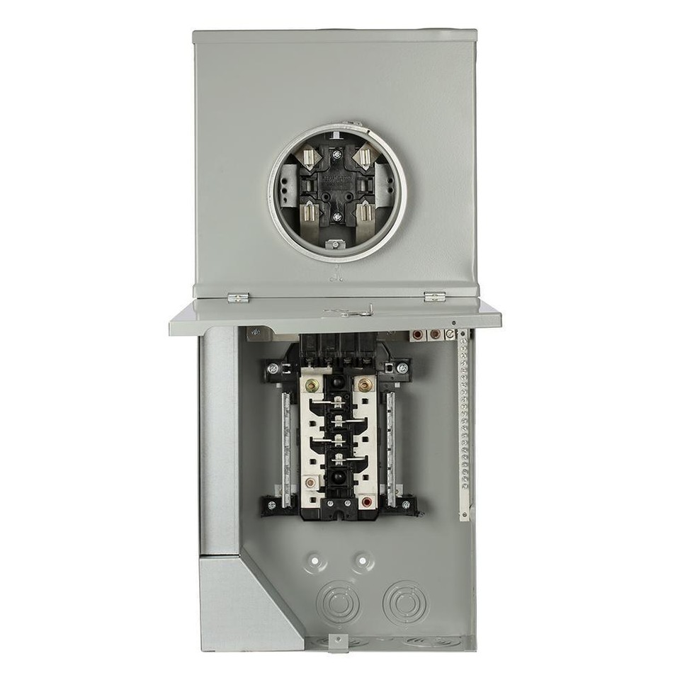 Main Breaker Meter Socket Load Center 200 Amp 8-Space 16-Circuit ...