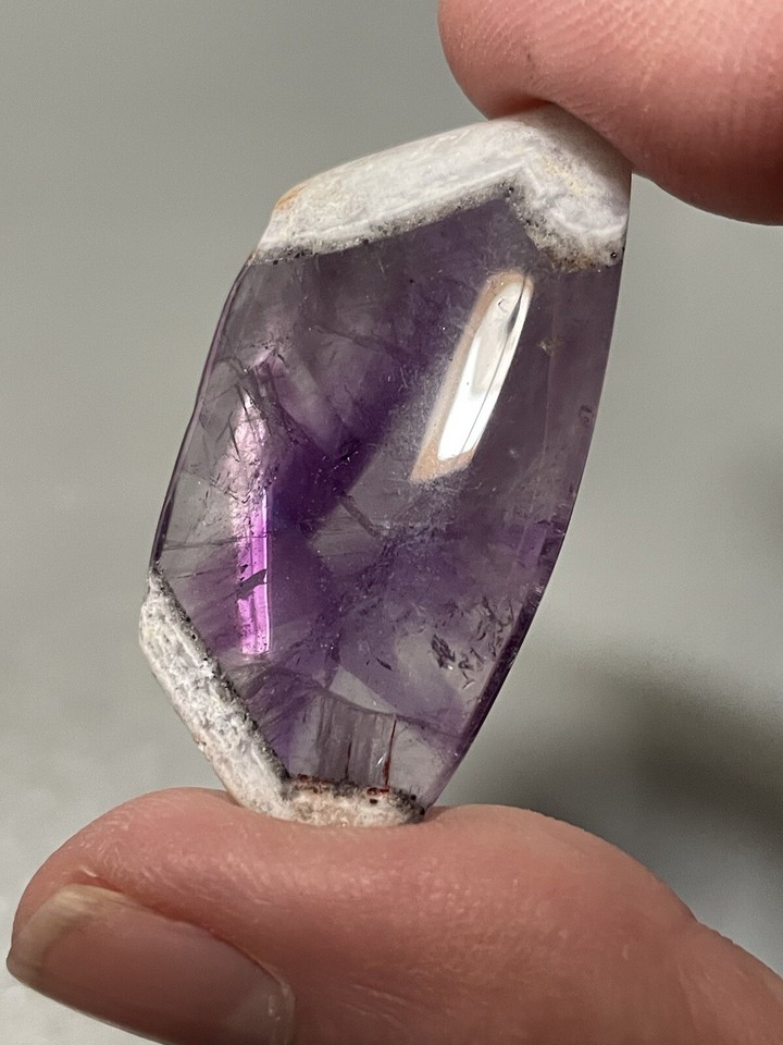 Fancy Chevron Amethyst Cabochon, 11g | eBay
