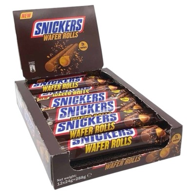 Snickers Wafer Rolls 12x 24g / Schokolade/ Waffel Karamell | eBay