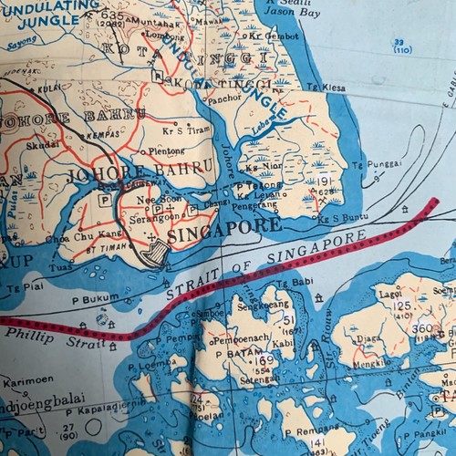 WW2 British Army Silk Escape & Evasion Siam Thailand Map - SIGNED BY ...