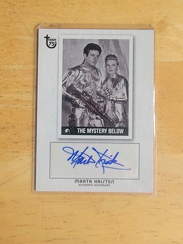 2013 TOPPS 75TH MARTA KRISTEN LOST IN SPACE AUTHENTIC AUTOGRAPH CARD | eBay