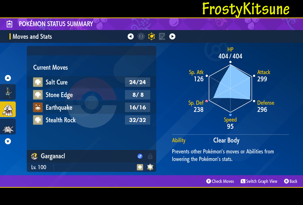 6IV Garganacl / Nacli Shiny & Non-Shiny Pokemon Scarlet & Violet | eBay