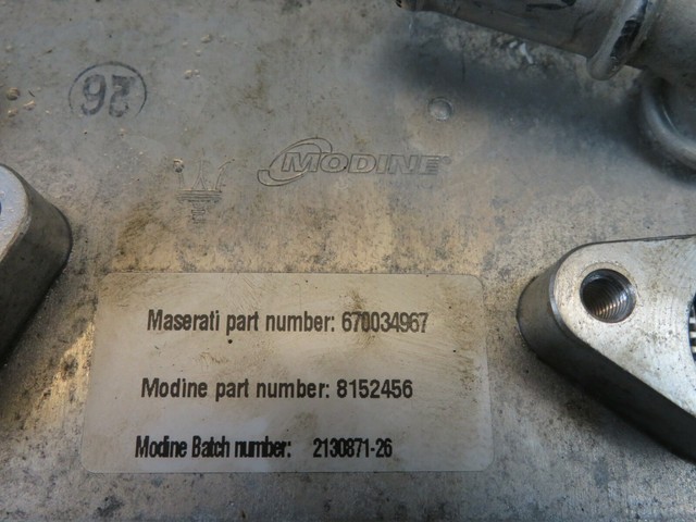 Maserati Ghibli Levante Quattroporte Oil Heat Exchanger 670034967 for ...