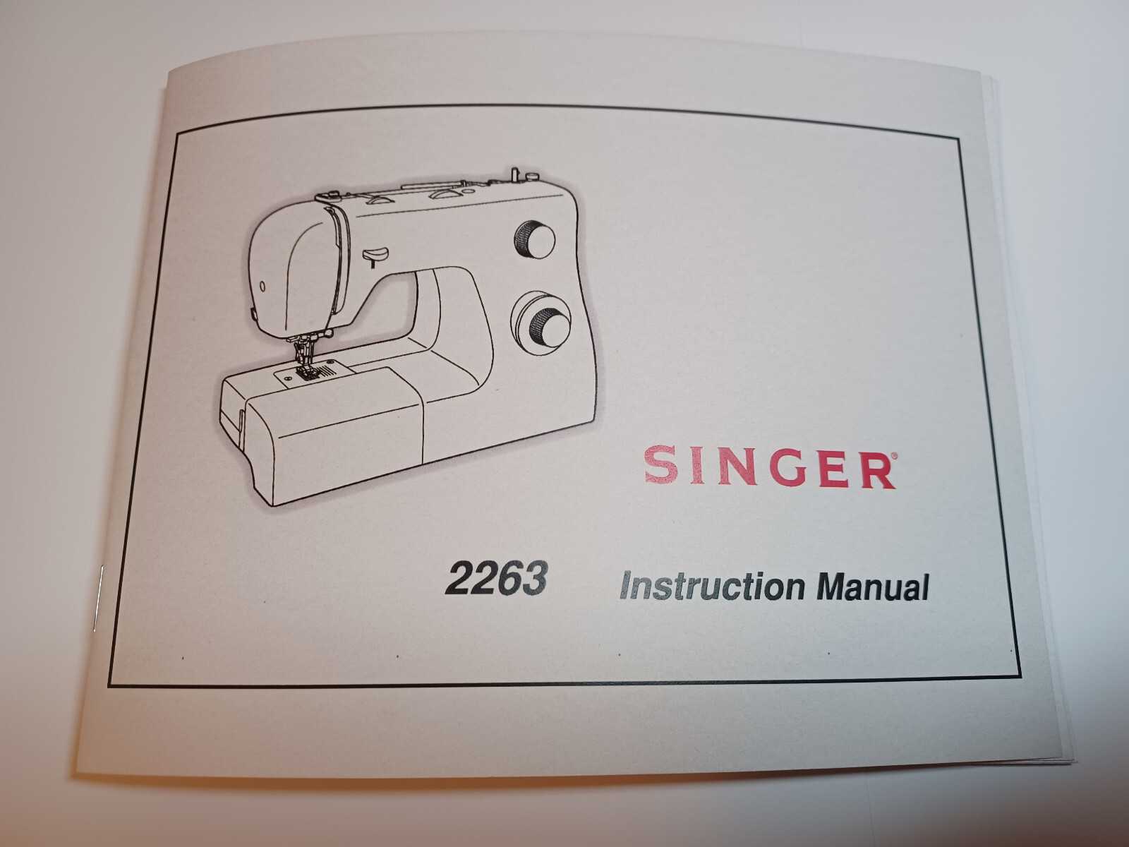 Singer 2263 Sewing Machine Owners Manual reproduction | eBay