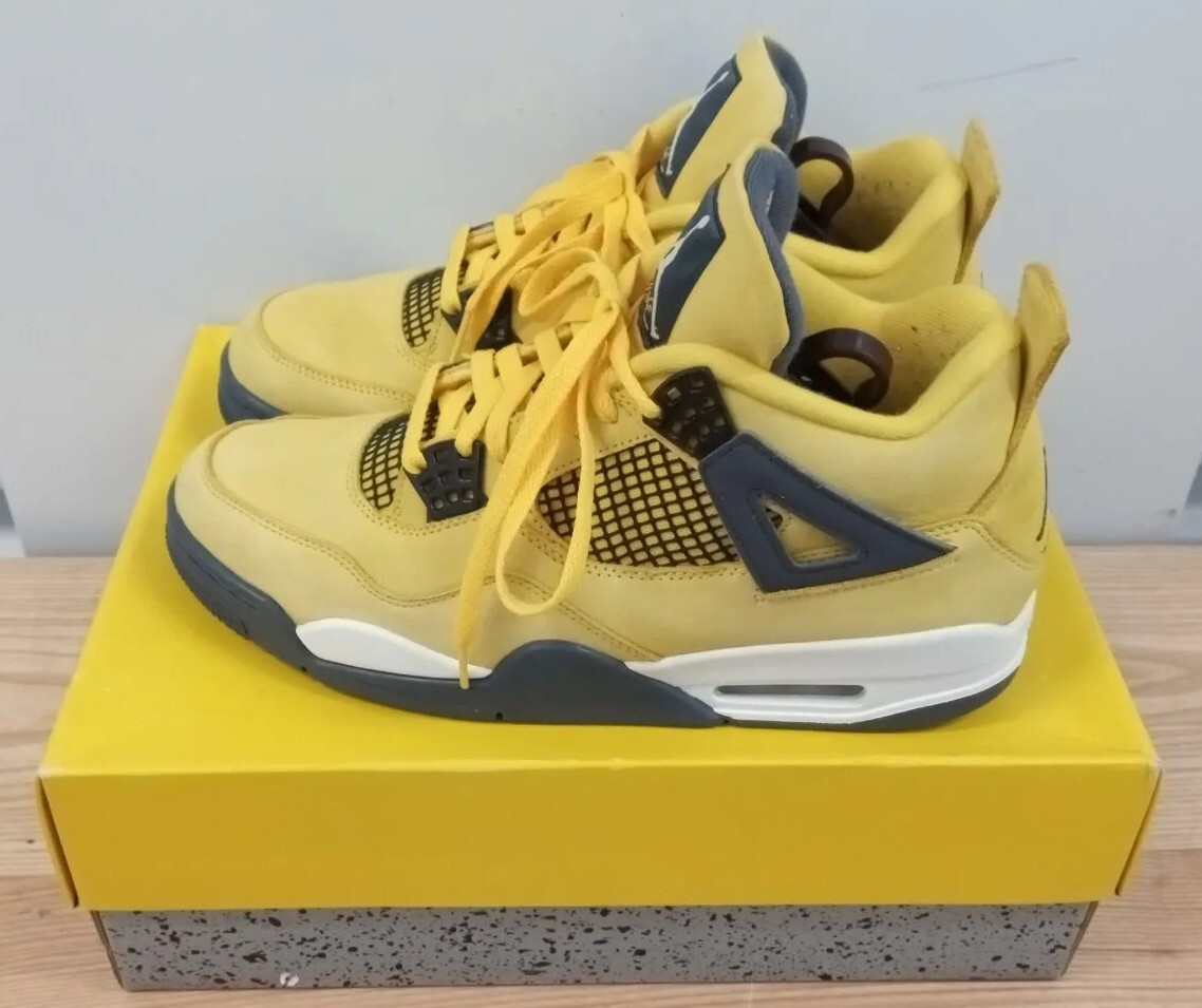 Nike Retro Air Jordan 4 IV Lightning Tour Yellow 2021… - Gem