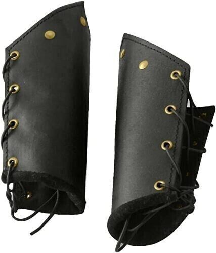 Medieval Leather Wrist Guard Hand Bracers Armor for Halloween Party ...