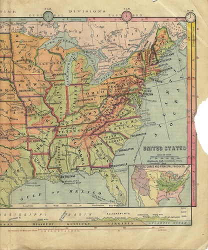 1896 map of United States | eBay