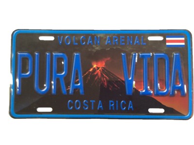 COSTA RICA PURA VIDA CENTRAL AMERICA LICENSE PLATE CRLP 38 | eBay