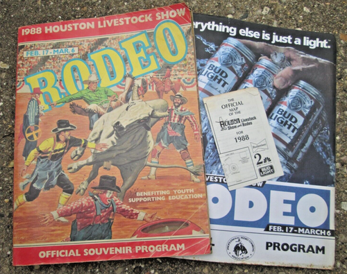 1988 Houston Livestock Show Rodeo Large Official Souvenir Program w ...