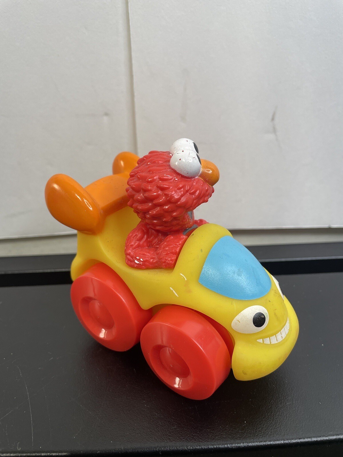 Sesame Street Workshop Elmo Yellow Race Car Vehicle 2011 Hasbro | eBay