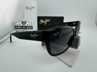 MAUI JIM PLUMERIA MJ 768-02 POLISHED BLACK NEUTRAL GREY POLARIZED ...