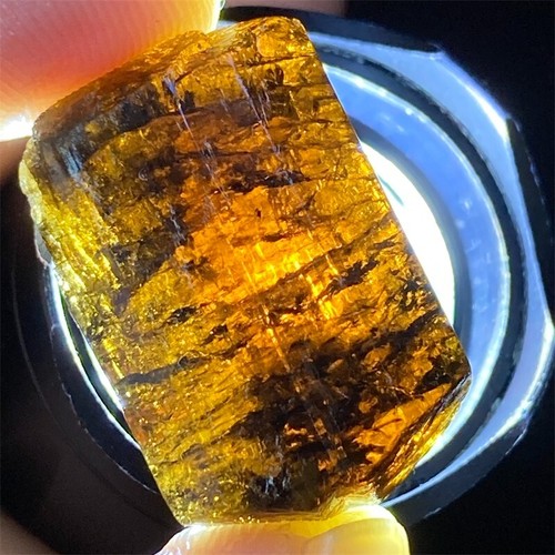 12g Natural Raw Rock Quartz Gemstone Yellow Tourmaline Crystal Rubble ...