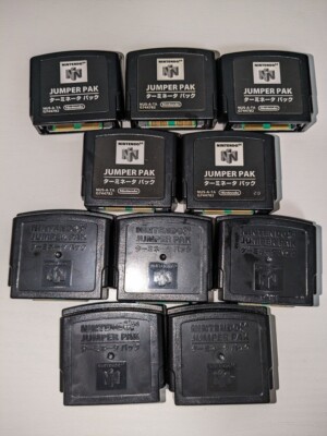 Nintendo 64 Jumper Pak Pack Lot 10 N64 OEM Original NUS-008 TESTED | eBay