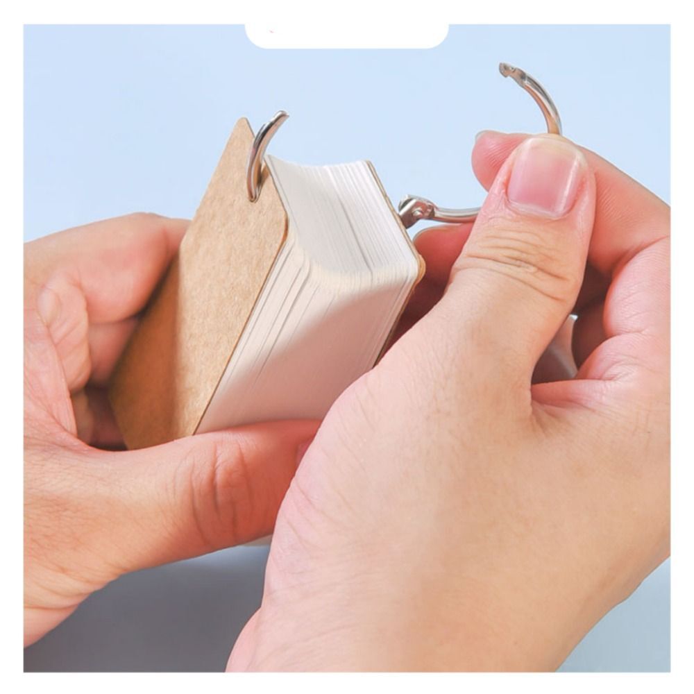 Hard Cover Memo Pad With Metal Ring Mini Notebook Students Gift Note ...