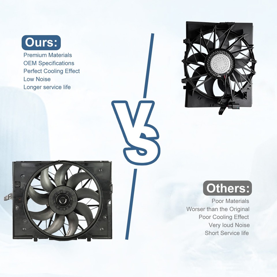 Radiator Cooling Fan Fits BMW 525i 525xi 528i 528xi 645Ci 750i 750Li ...