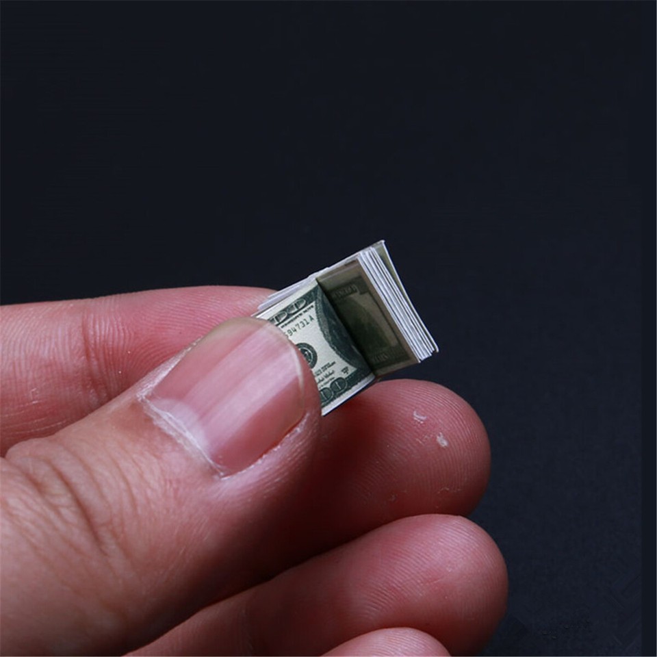 6PC 1/6 Scale Dollhouse Dollars Money Miniature Model for 12" Figure ...