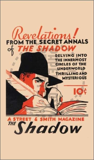 THE SHADOW CLUB EMBLEM CARD - VINTAGE REPRINT | eBay