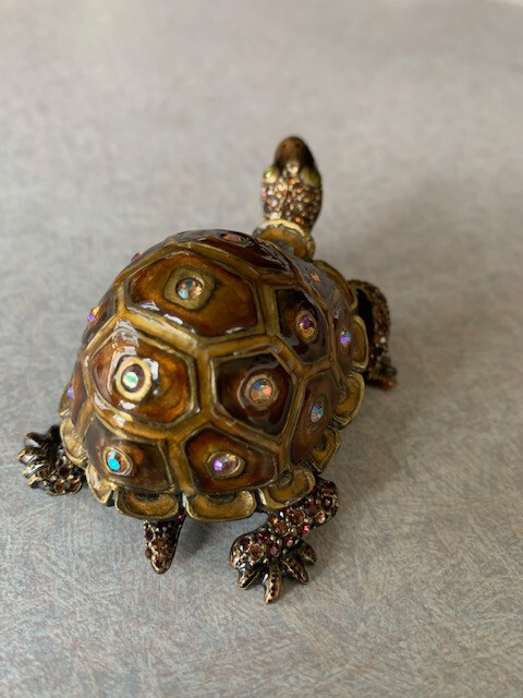 JAY STRONGWATER TURTLE TRINKET BOX SWAROVSKI CRYSTALS | eBay