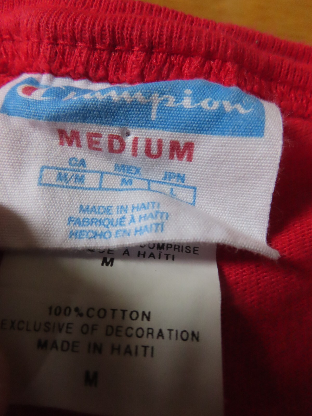 Vintage Champion Label Hispanic "Campeon" Logo Raised… - Gem