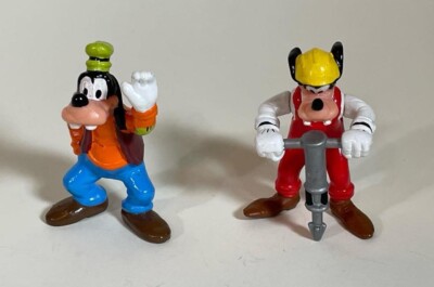 Lot of 2 vintage Goofy Disney PVC figures Applause construction ...