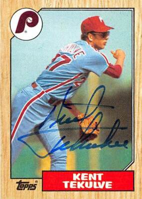 Kent Tekulve autographed Baseball Card (Philadelphia Phillies) 1987 ...