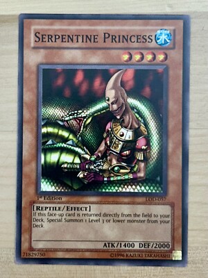 Yu-Gi-Oh! Serpentine Princess LOD-057 Legacy of Darkness-1st Edition NM ...