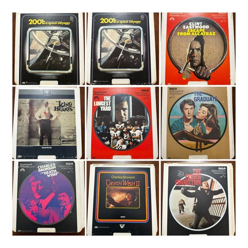 Vintage RCA SelectaVision Video Disc Collection 23 Classic Movies NICE ...