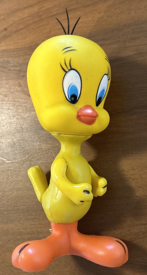 Rubber Figure TWEETY BIRD Tweety Toy Figure VTG 1969 DAKIN Looney Tunes ...