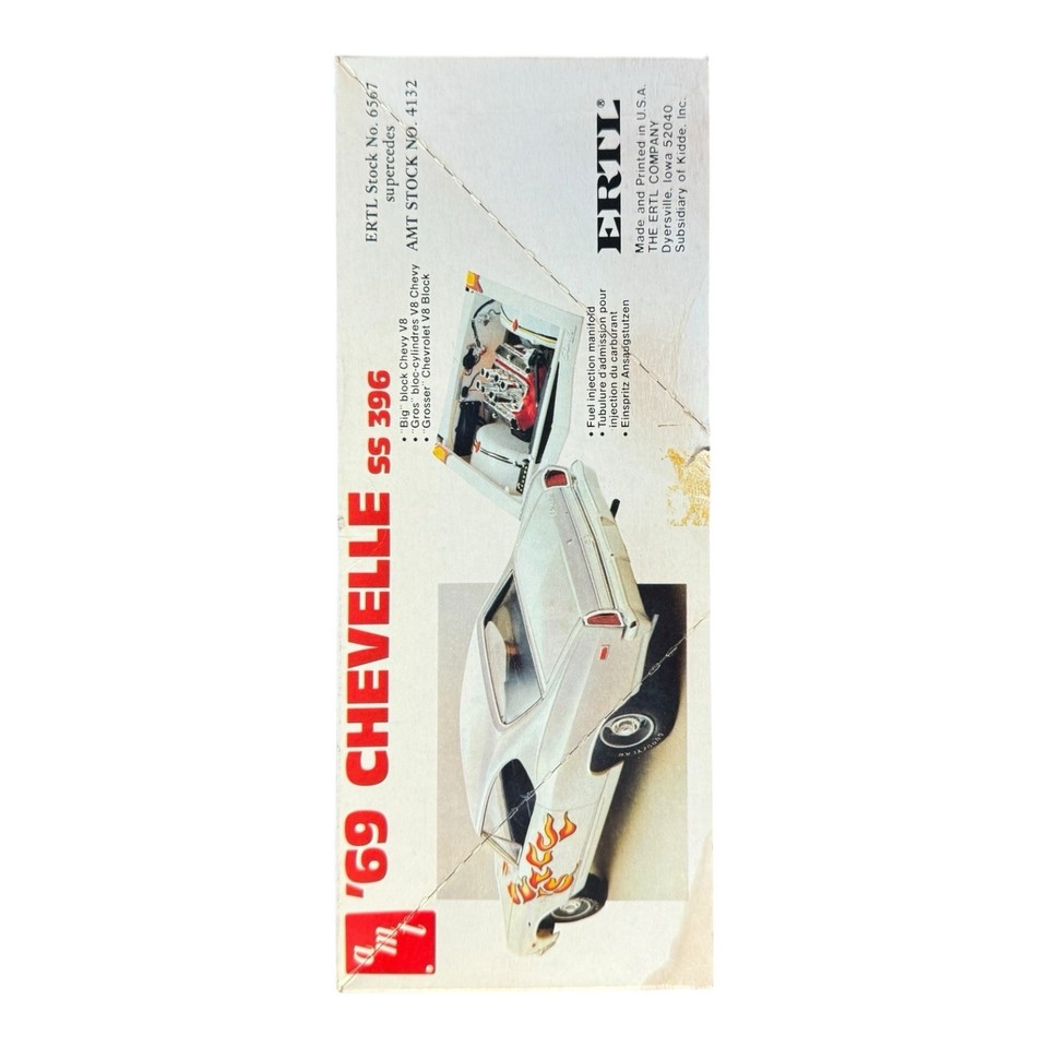 '69 Chevy Chevelle SS 396 AMT Ertl 1:25 Scale Model Kit Open Box | eBay