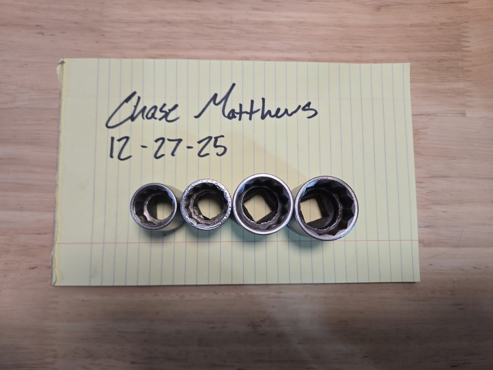 Vintage Craftsman Tools | Long C Sockets & Punch | 1/2" Drive | 12 ...