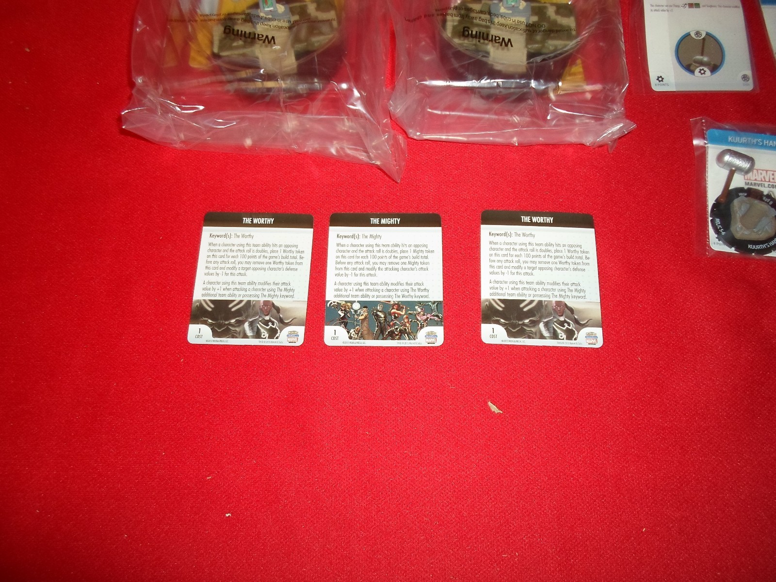 Marvel Fear Itself Heroclix OP Kit Map Worthy Mighty Kuurth's Hammer ...