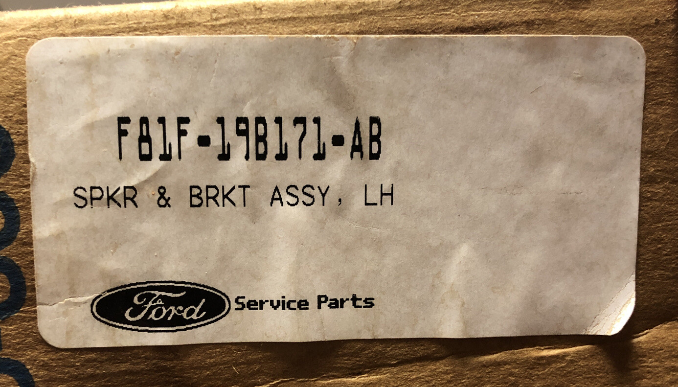 Ford Speaker NEW OEM Genuine F81F-19B171-AB LH F65F-18808-AA 2201468101 ...