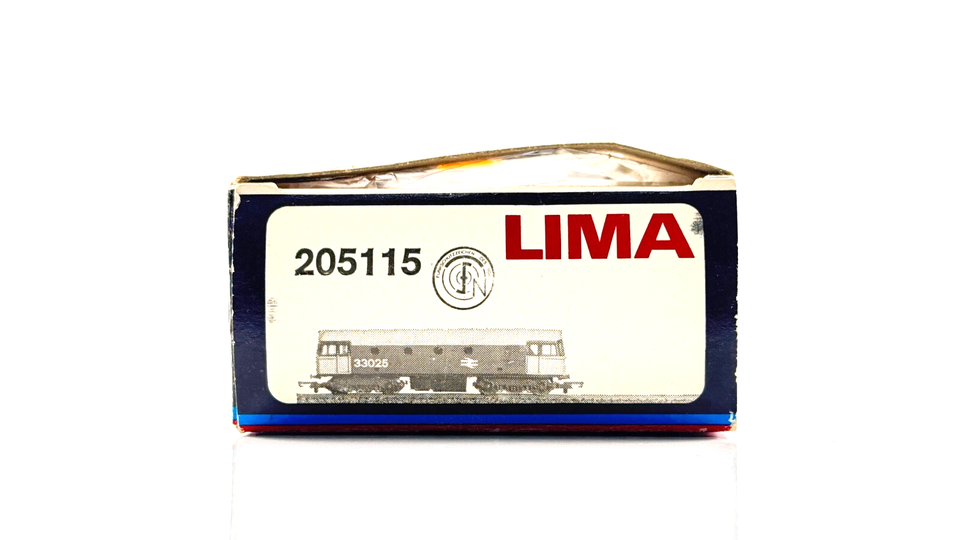 LIMA 00 GAUGE - CLASS 33 DIESEL 33025 LARGE LOGO BLUE YELLOW - BOXED ...